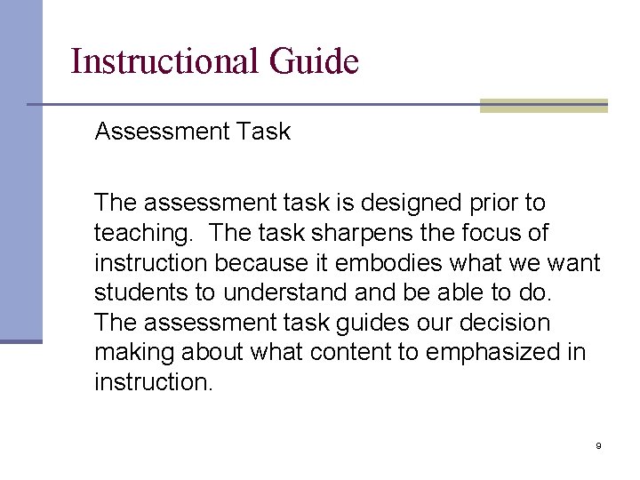 Handout 3 Part III The Standards Toolkit Performance
