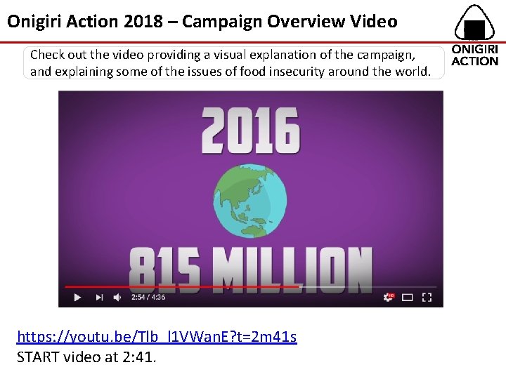 Change the World with Onigiri Onigiri Action October