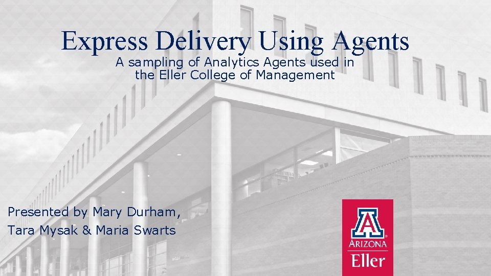 University of Arizona Eller College of Management Express