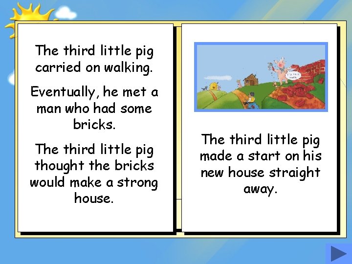 The Three Little Pigs Story retold by Bev
