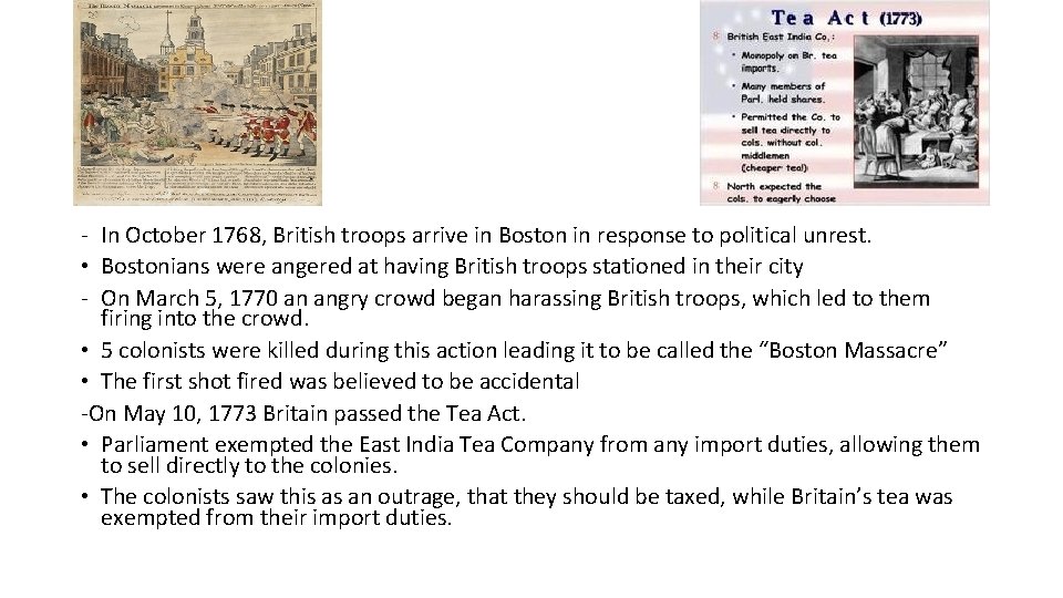 Causes of the American Revolution By Cory Palmer