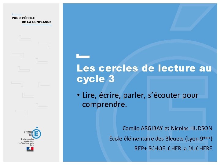 Les cercles de lecture au cycle 3 Lire