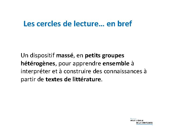 Les cercles de lecture au cycle 3 Lire