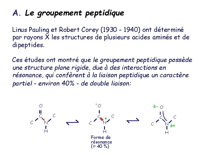 Chapitre 8 Structures tridimensionnelles des protines 1 Structure