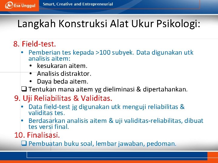 LANGKAHLANGKAH KONSTRUKSI ALAT UKUR PSIKOLOGI Psi 307 Pengukuran