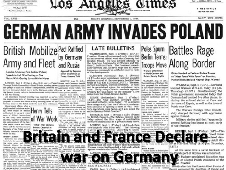 World War II The War Begins Level 2