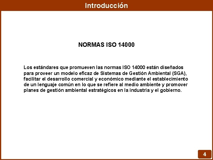 UNIDAD 9 Relacin de las ISO 14000 y