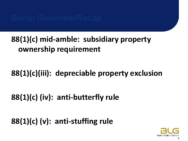The Paragraph 881d Bump Planning Pitfalls and Developments