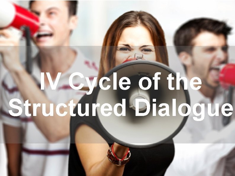 PRESENTATION IV Cycle of the Structured Dialogue Who