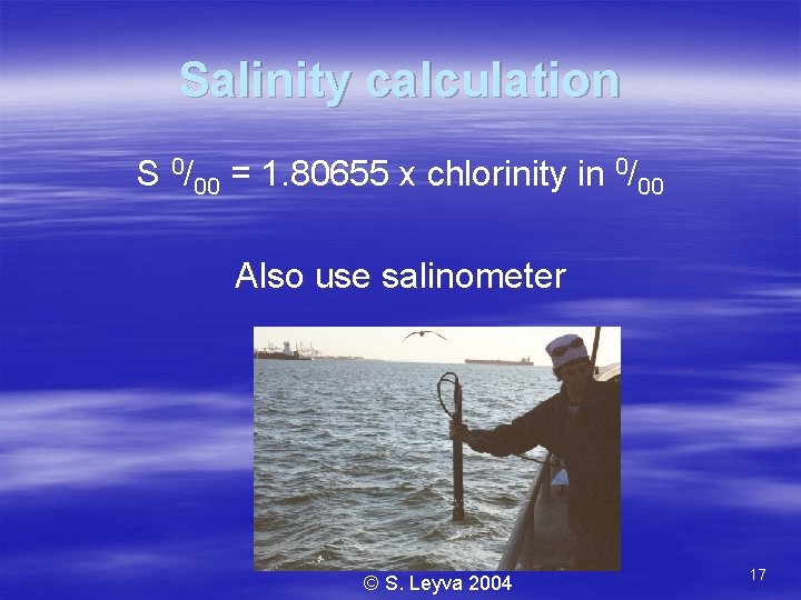 Seawater Chemical Properties Phases of Substances 2 The