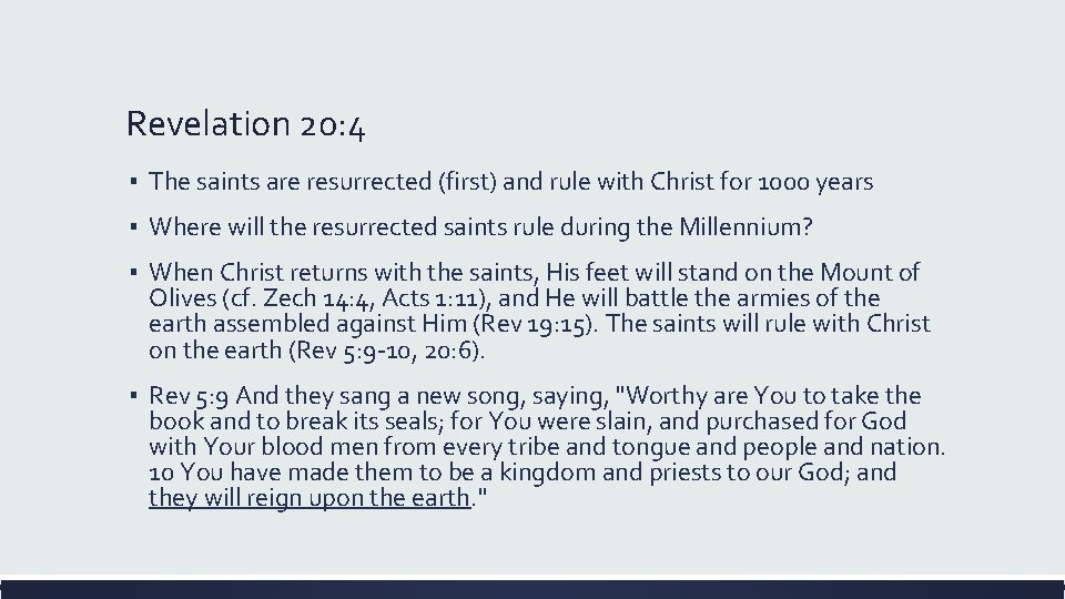 Rev 20 God s Millennial Kingdom Didactic Ministries