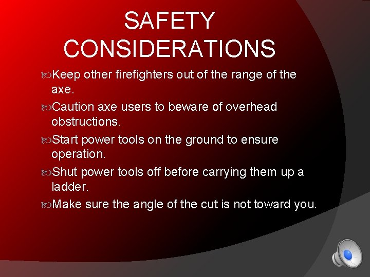 Firefighter II VENTILATION OBJECTIVES 2 11 1 Identify