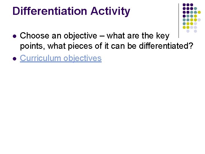 Learning Differences and Differentiating in the Classroom Heather