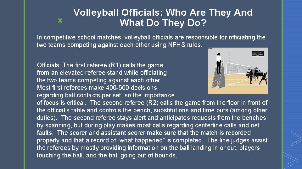 Volleyball Officials Who Are They and What Do
