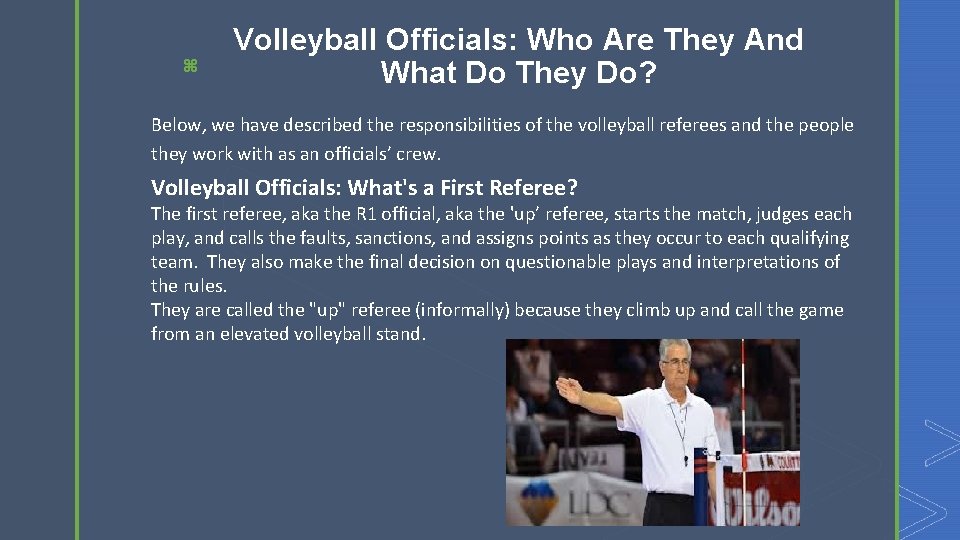 Volleyball Officials Who Are They and What Do