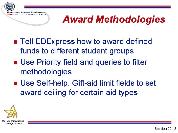 Session 20 Effective Techniques for Using EDExpress Packaging