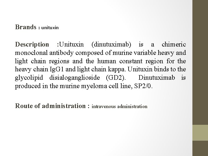 Dinutuximab Protein chemical formula C 6422 H 9982
