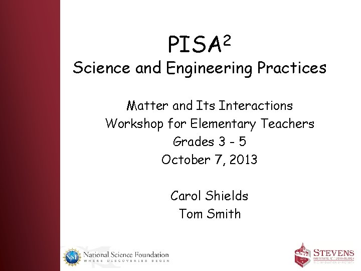 2 PISA Science and Engineering Practices Matter and