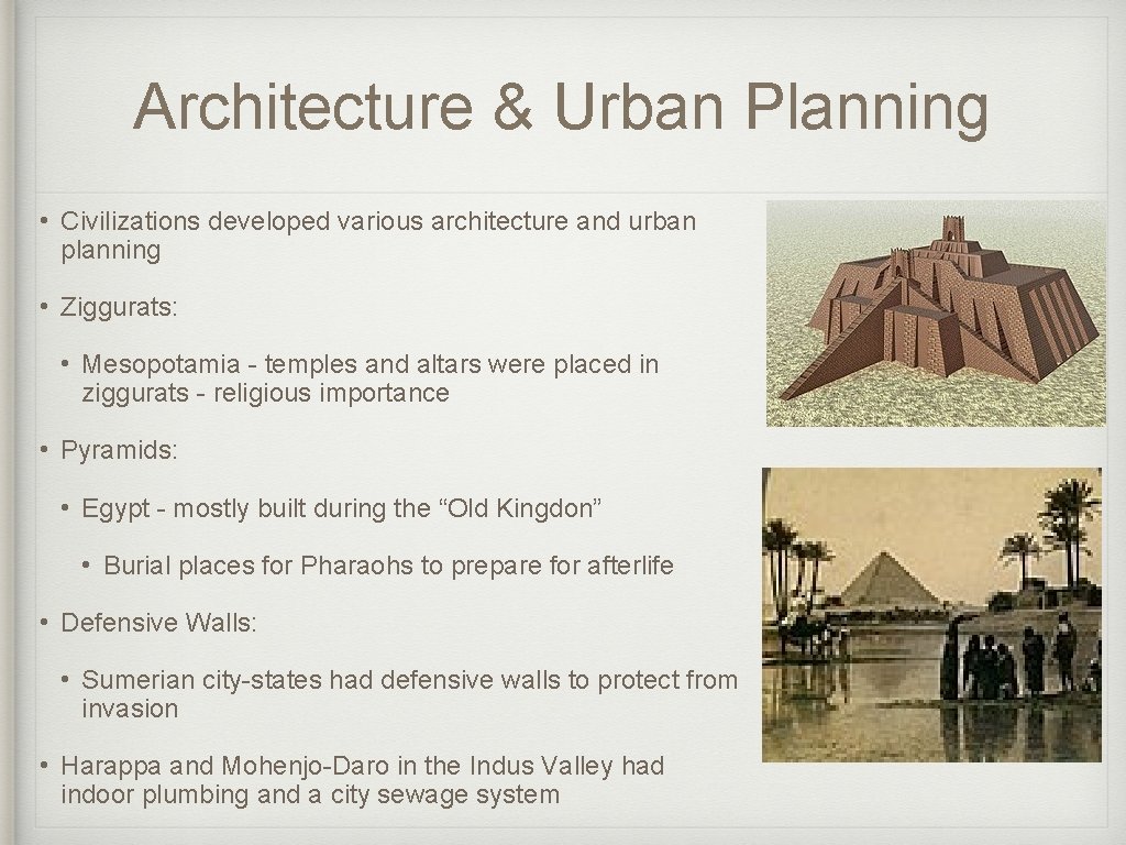 Architecture Urban Planning Civilizations developed various ...