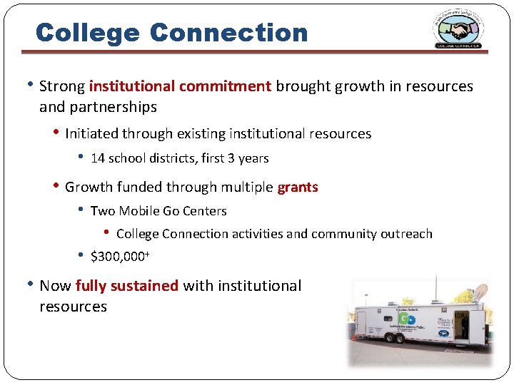 College Connection Removing Barriers Improving Access Innovations 2010