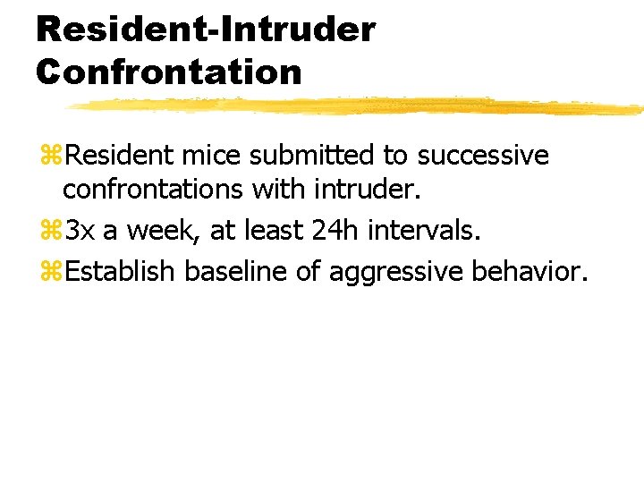 Social instigation and aggressive behavior in mice role