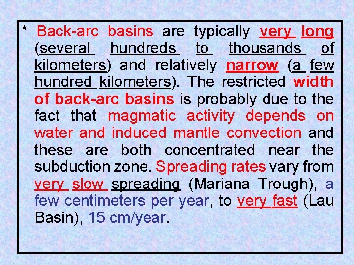 Geology Department Sedimentary Basins Subductionrelated basins ...