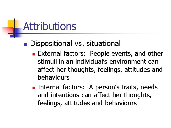 Lecture 6 Social Psychology Outline n n Introduction