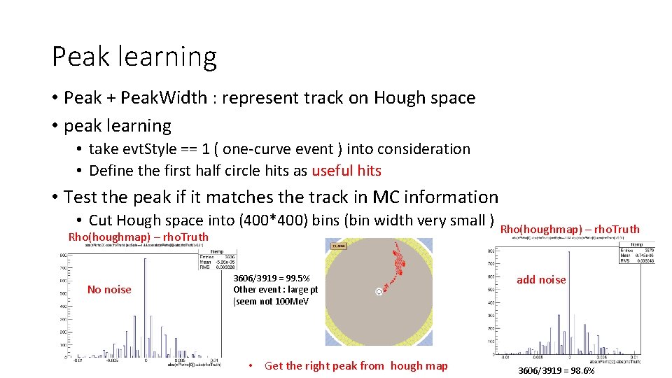 100 Me V learning MC To learn track