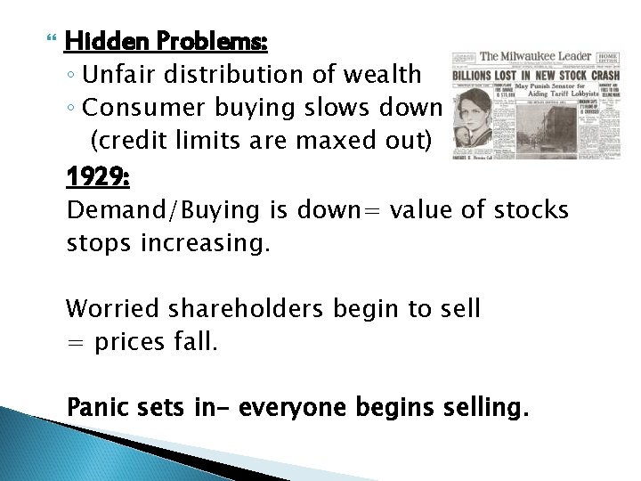 The Great Depression Ch 13 2 Bellringer April