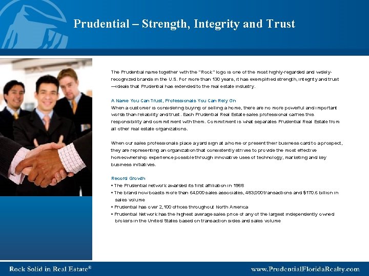 Prudential Florida Realty Presented to you by Name