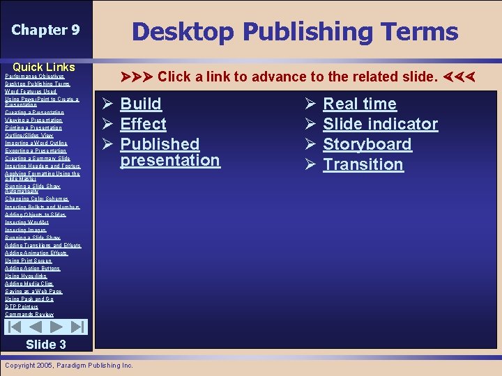 Chapter 9 Advanced Microsoft Word 2003 Desktop Publishing