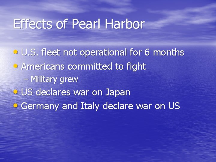 Pearl Harbor CausesEffects Causes of Pearl Harbor Japan