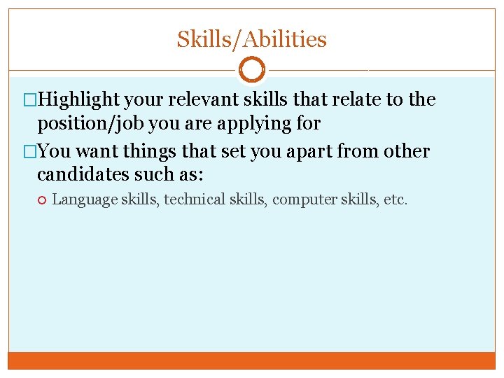 How to Write a Resume LAW AND PUBLIC