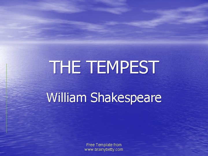 THE TEMPEST William Shakespeare Free Template from www