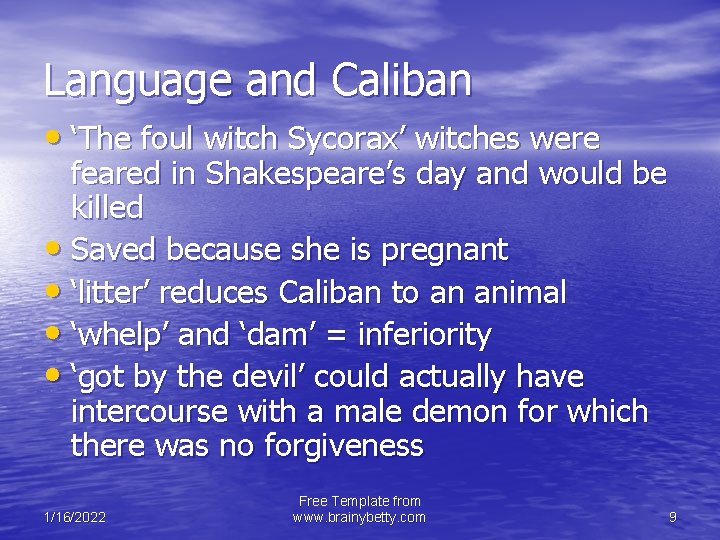 THE TEMPEST William Shakespeare Free Template from www