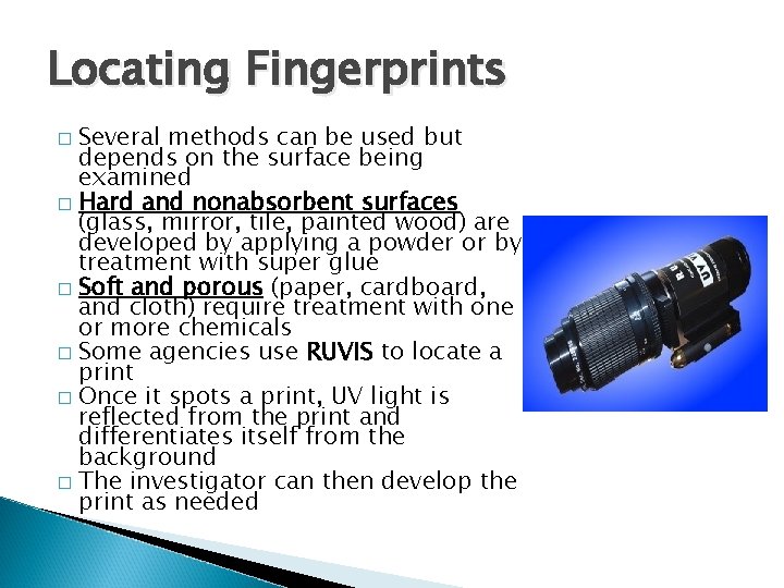 FBI Classification Fingerprints are given as a fraction