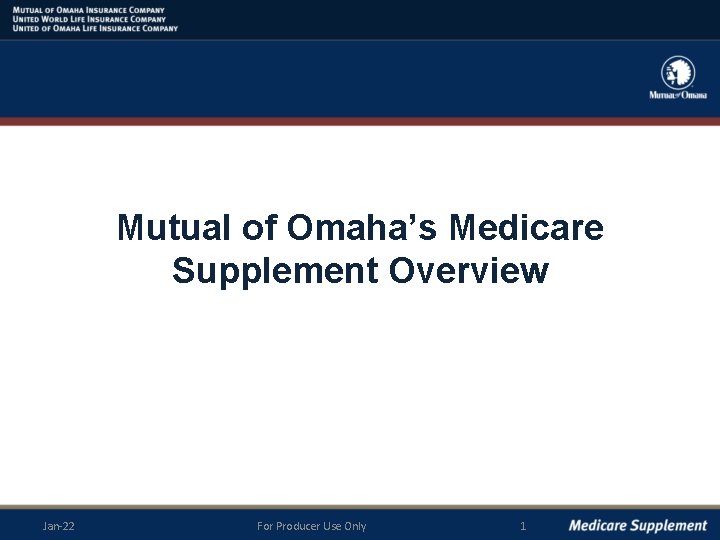 Mutual of Omahas Medicare Supplement Overview Jan22 For