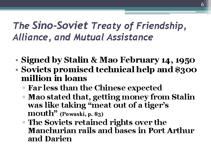 Why a SinoSoviet Split Kevin Sacerdote Mandarin High