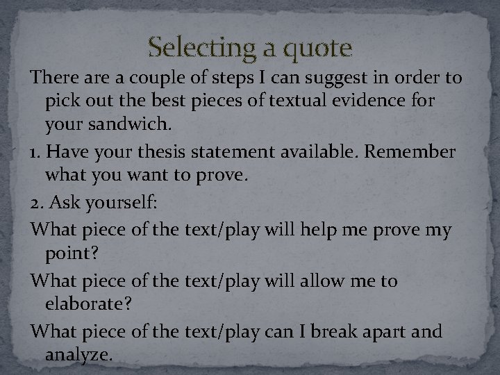 How to Make an Intext Citation Sandwich Information