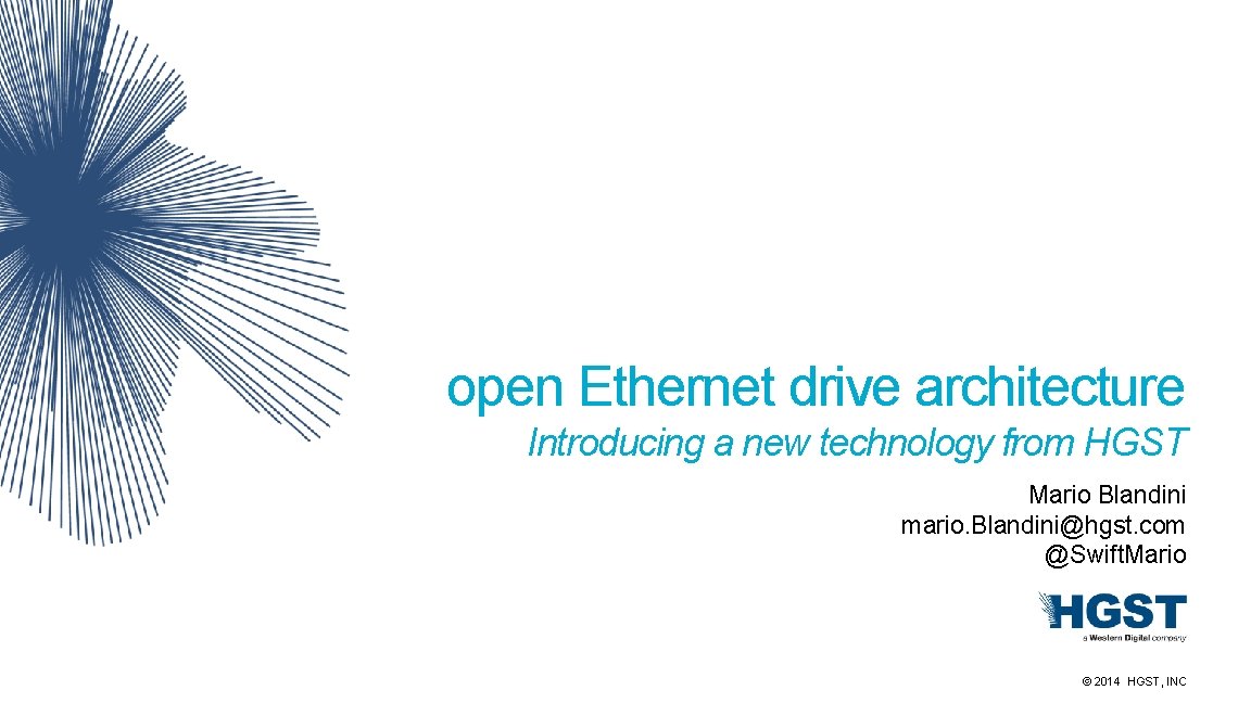 open Ethernet drive architecture Introducing a new technology