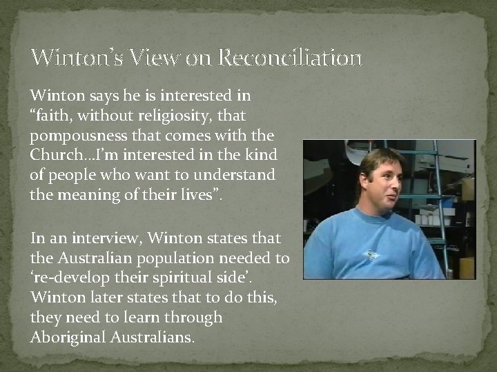 Reconciliation By Michael Williams James Cox Benjamin Fonseca