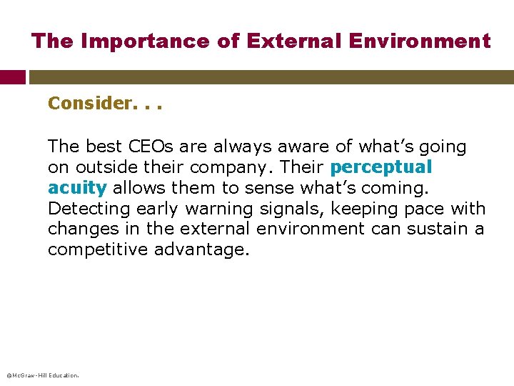 CHAPTER 2 Analyzing the External Environment of the