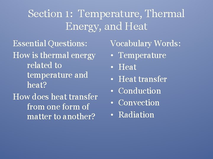Thermal Energy and Heat Chapter 14 Thermal Energy