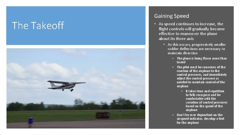 Normal and Crosswind Takeoffs Private Pilot Curriculum Stephen