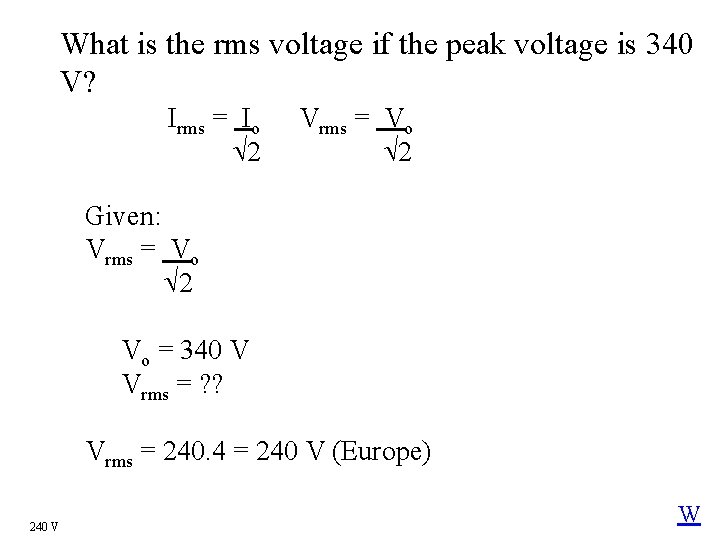 Alternating Current and RMS Derivation Whiteboards Alternating Current