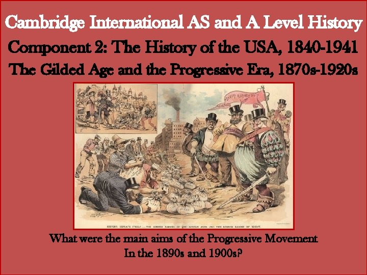 Cambridge International AS and A Level History Component