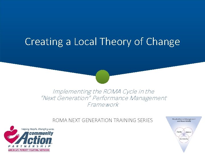 Creating a Local Theory of Change Implementing the