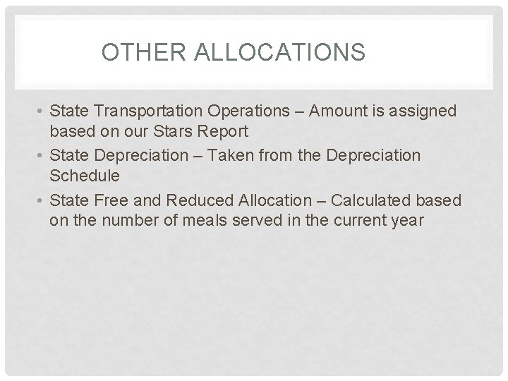 2017 18 BUDGET REVENUE CALCULATIONS FIRST STEPS A