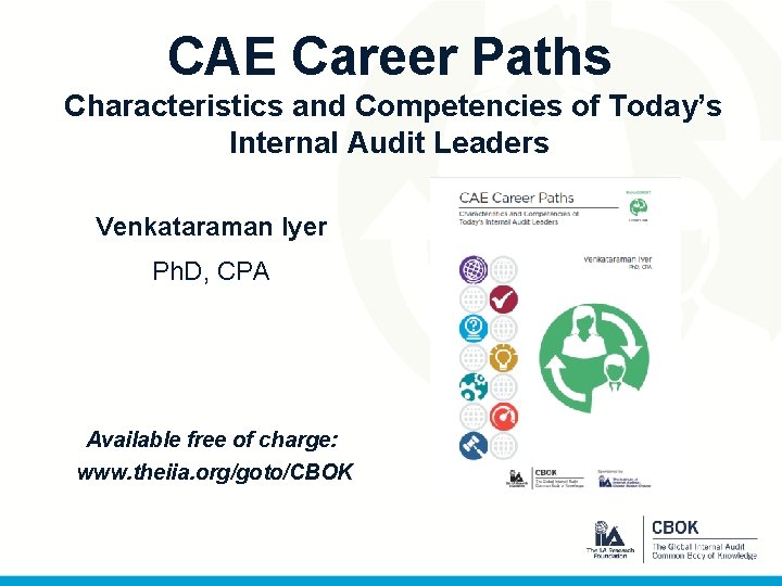 CAE Career Paths Characteristics and Competencies of Todays