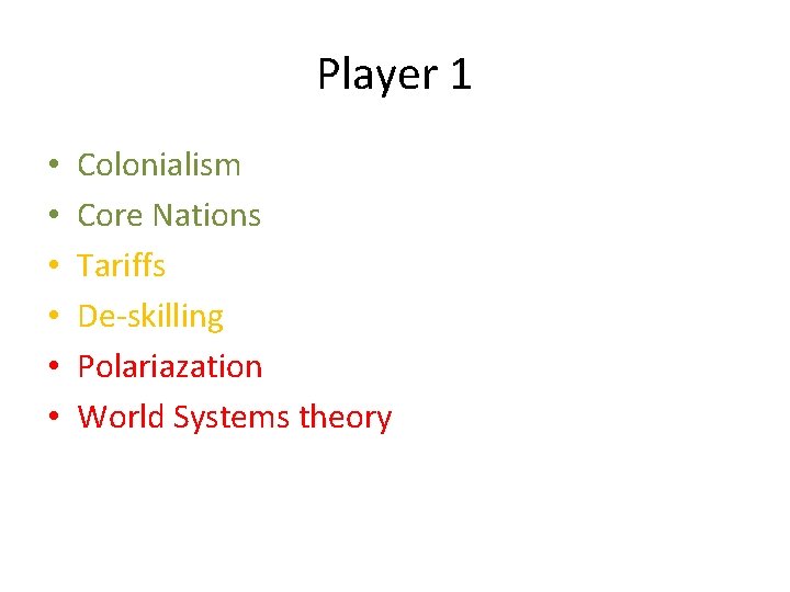 Dependency Theories Lesson 1 Learning Outcomes Learning Outcome